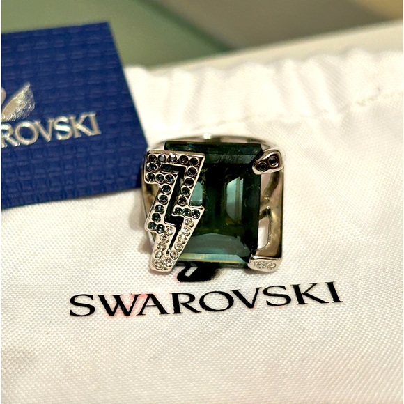 Swarovski | Jewelry | Vintage Swarovski Cocktail Ring With Crystal ...
